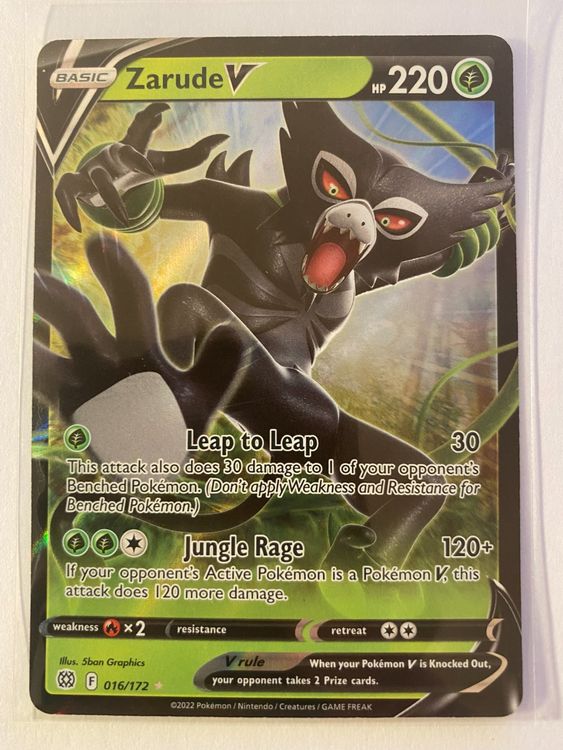 Pokemon Zarude V 016/172 Brilliant Stars EN | Kaufen auf Ricardo