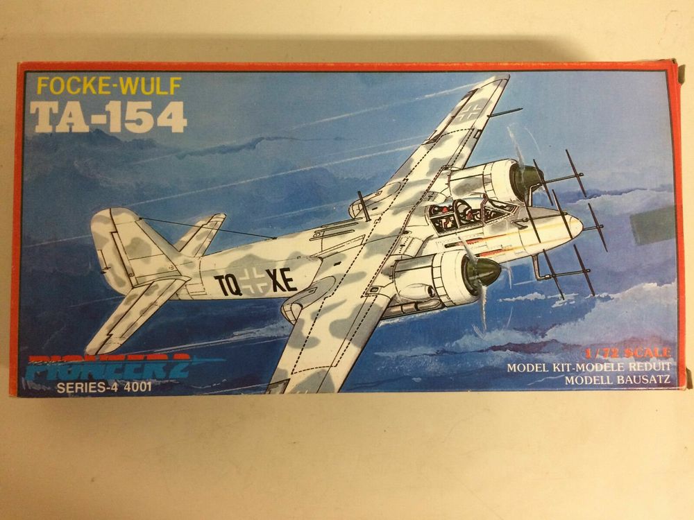 plastic model kit 1/ 72 PIONEER2 N 4001 FOCKE-WULF TA-154 (Neu und ...
