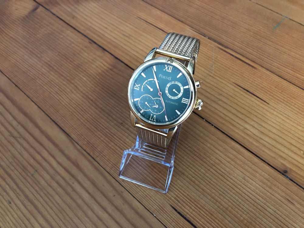 PortaS Automatikuhr Herren Gold PS18U-JHS32 (Neu (gemäss Beschreibung ...