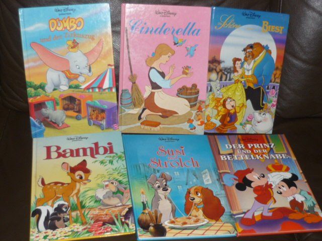 6 WALT DISNEY - CINDERELLA-DUMBO-BAMBI-DIE SCHÖNE UND DAS... (Gebraucht ...