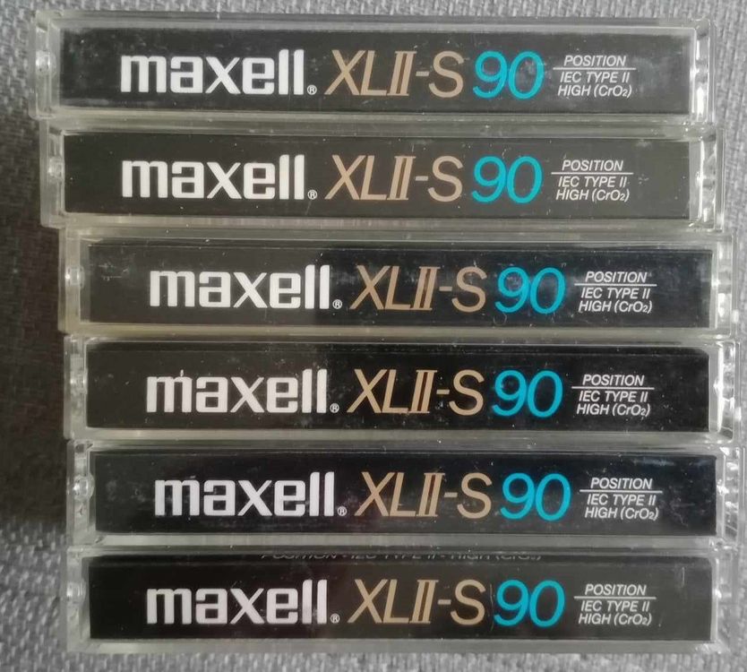 MAXELL XLII-S 90 / 6 x cassettes MC - années 80 / Japan (Gebraucht) in ...