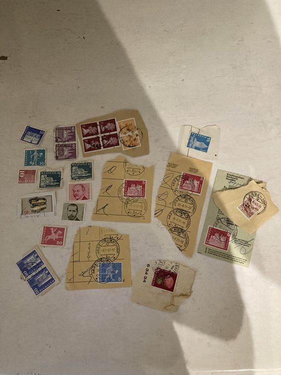 Sammlung alte Briefmarken Schweiz 🇨🇭 mit Poststempel (Gebraucht) in ...
