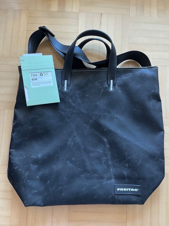 Freitag Tasche Bob F203 schwarz black matt neu mit Etikett | Kaufen auf ...