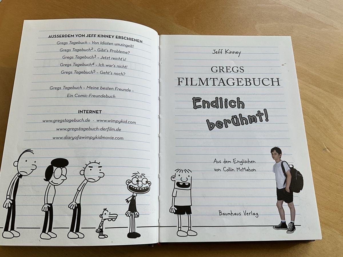 Gregs Filmtagebuch 🎬 Endlich berühmt! von Jeff Kinney (Neu (gemäss ...
