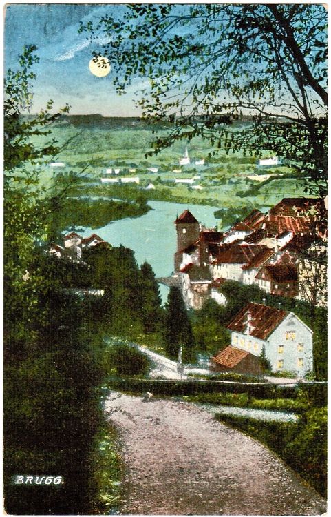 Mond-Karte: BRUGG ca. 1915 AG (Gebraucht) in Oberdorf BL für CHF 4.75 – mit Lieferung auf ...