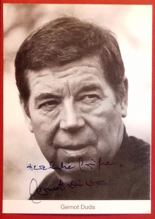 Gernot Duda 1928-2004 Autogramm signiert Foto 10x15cm (Gebraucht) in ...