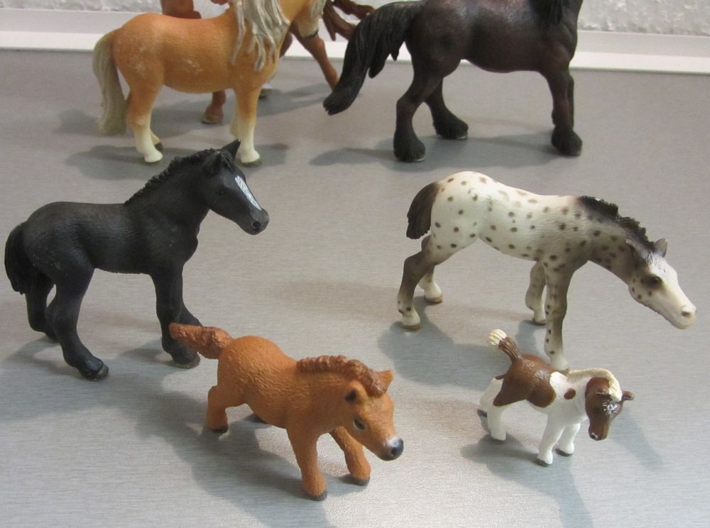7 Schleich Pferde/Ponys; verschiedene Grössen | Kaufen auf Ricardo