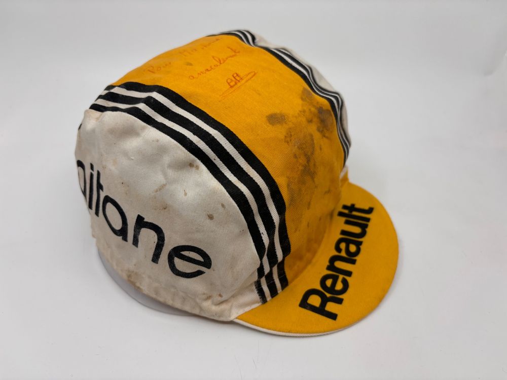 Gitane Renault Vintage Rennvelo Mütze Radmütze mit Autogramm (Gebraucht) in Interlaken für CHF ...
