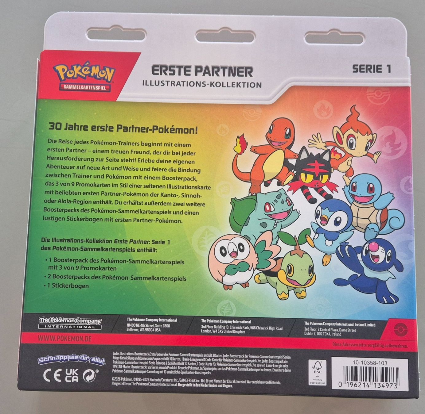 Pokémon Erste Partner Illustrations-Kollektion (Neu und ...