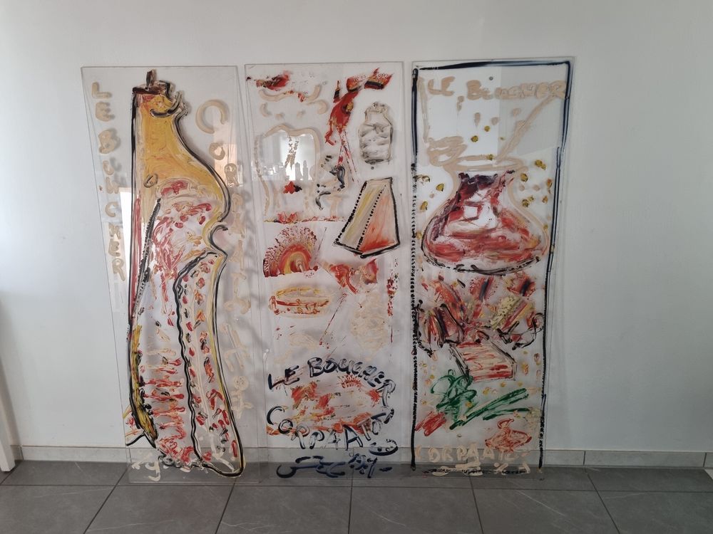Triptychon Le Boucher Jean-Pierre Corpataux CORPAATO signier (Gebraucht) in Bern für CHF 750 ...