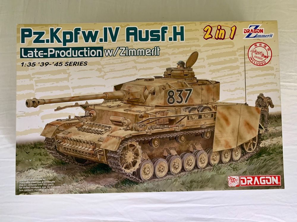 Dragon Panzer IV Ausf.H Late-Production w/Zimmerit #6933 (Gebraucht) in ...