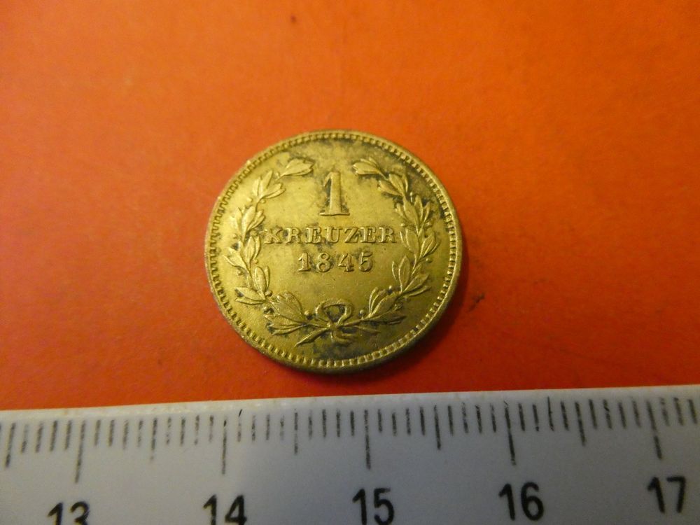 Baden 1845, 1 Kreuzer (Gebraucht) in Hinterforst für CHF 3 – mit Lieferung auf Ricardo kaufen