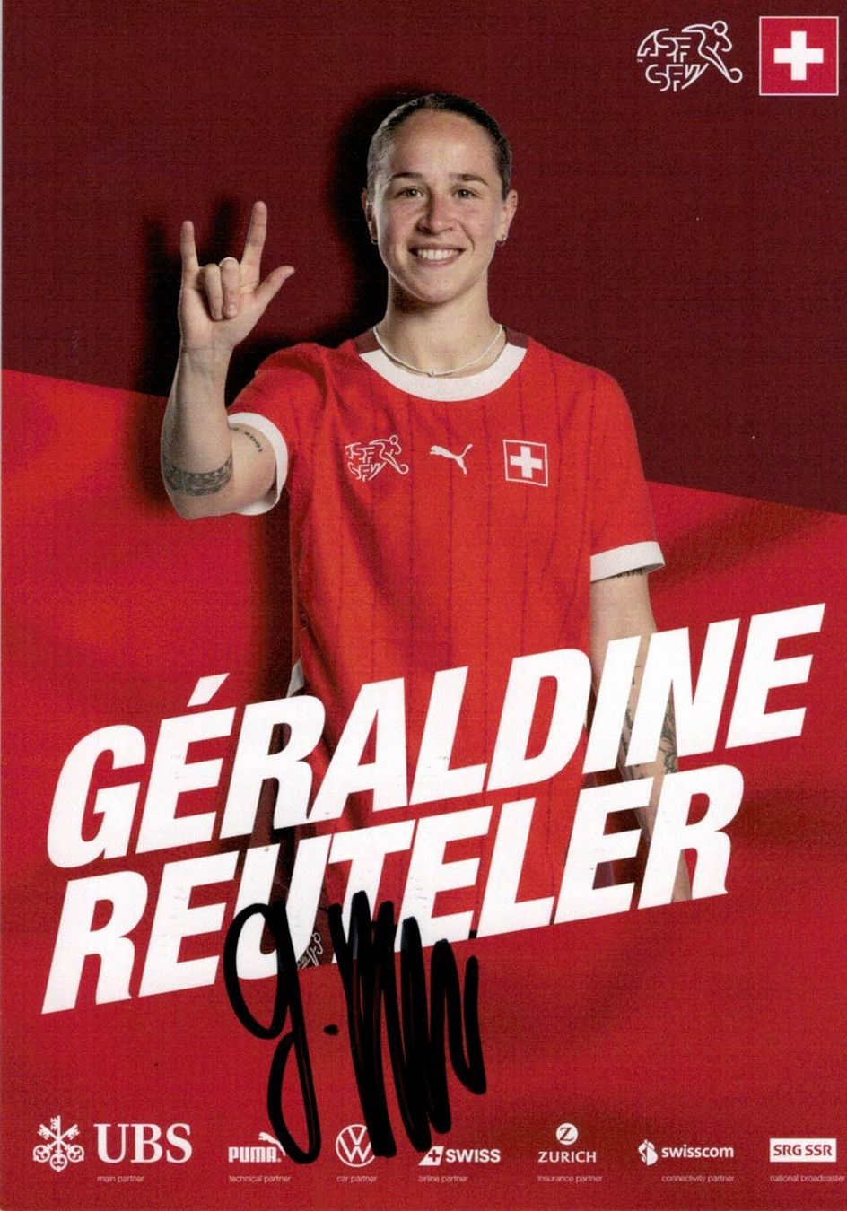 Geraldine Reuteler Autogramm handsigniert Schweiz 2025 (Neu (gemäss Beschreibung)) in Thalwil ...