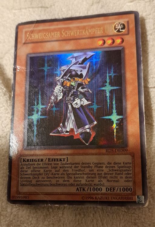 YU-GI-OH SCHWEIGSAMER Schwertkämpfer LV 3 (Gebraucht) in Luzern für CHF ...