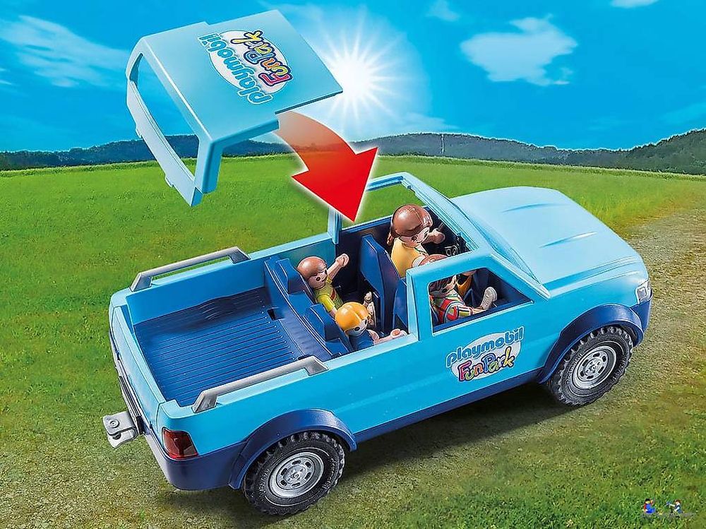 Playmobil Family Fun Pick-Up mit Wohnwagen 9502 (Neu und ...