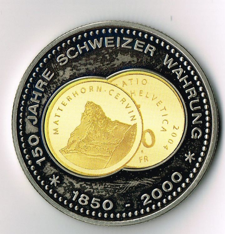 2004_Matterhorn_50.00 Gedenkmünze auf Medaille (Neu (gemäss Beschreibung)) in Hombrechtikon für ...