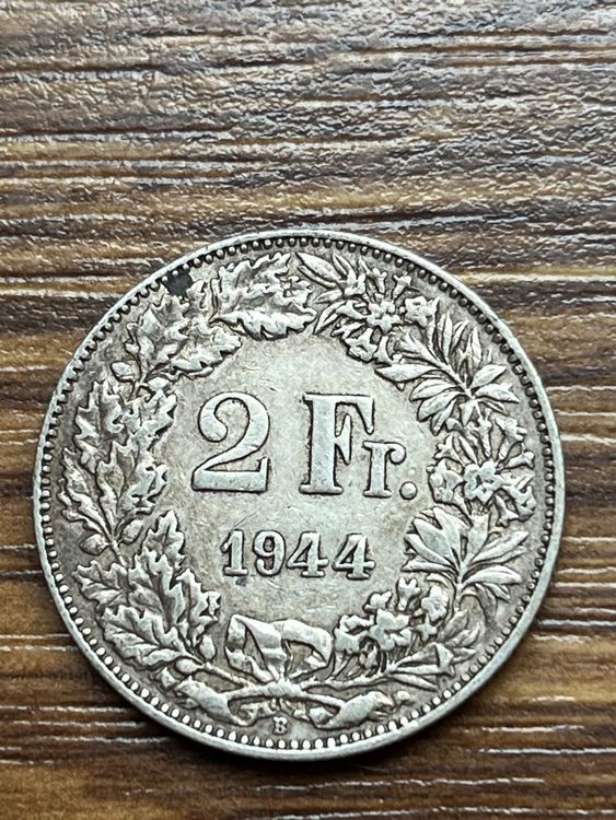 2 Franken 1944 (Gebraucht) in Zürich für CHF 6 – mit Lieferung auf Ricardo kaufen