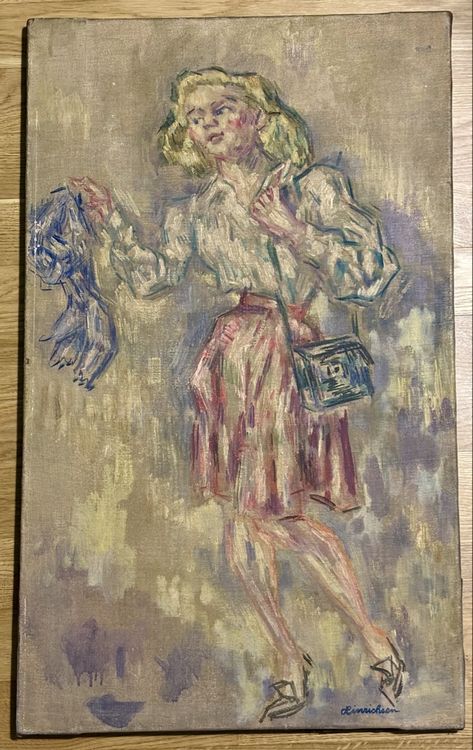 Kurt Hinrichsen "Frau im Sommerlook", Original (Gebraucht) in Zumikon für CHF 120 – mit ...