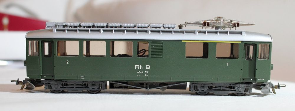 Bemo 1268 123, RhB ABe 4/4, Triebwagen, grün (Neu (gemäss Beschreibung ...