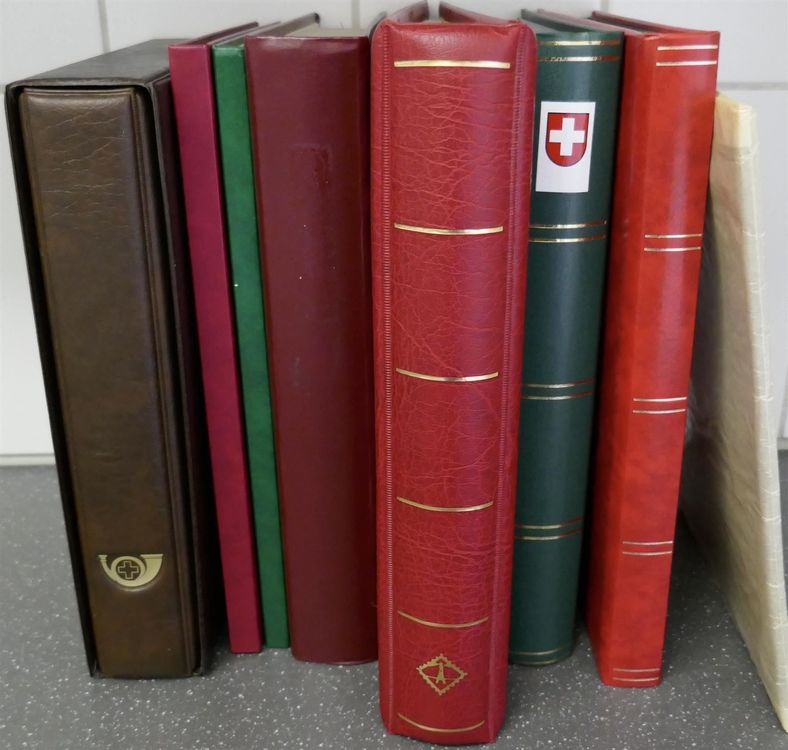 7 Stk leere Briefmarkenalben guter Zust. (Gebraucht) in Möhlin für CHF ...