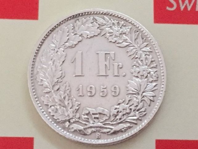 1 Franken 1959 -vz, nur 1,859 Mio! (Gebraucht) in Elsau für CHF 7 – mit Lieferung auf Ricardo kaufen