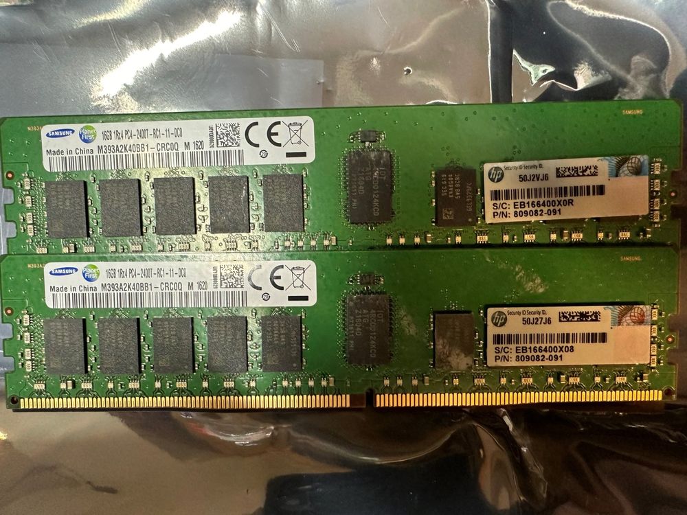 16 GB DDR4 2400T Ram ecc für Server oder Workstation (Gebraucht) in ...