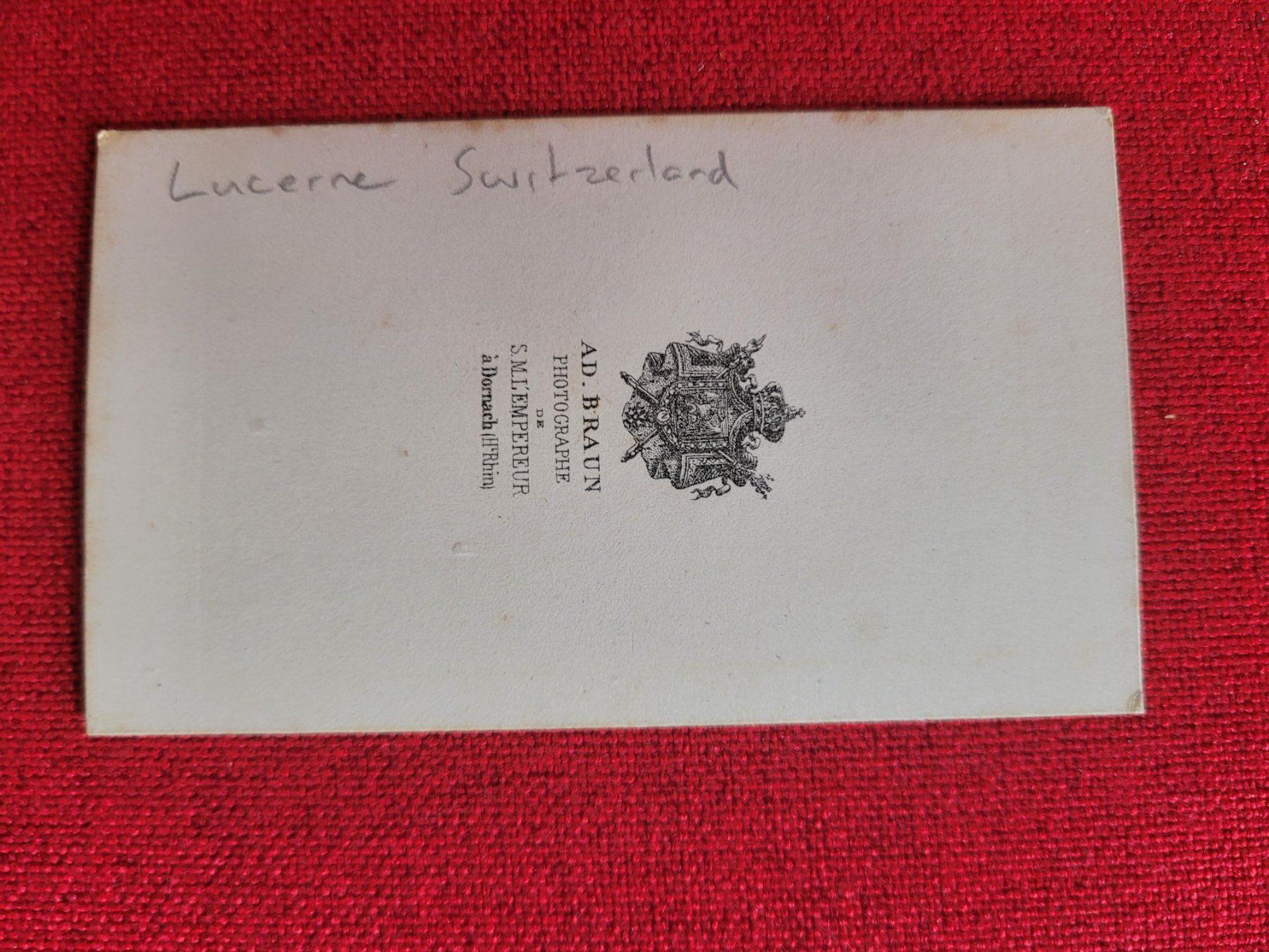 Alte Fotografie von Luzern, Schweiz c1900 c8x6cm (Gebraucht) in ...