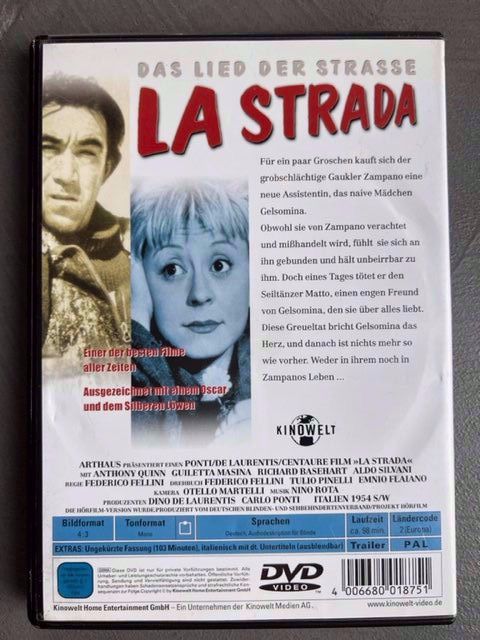 DVD La Strada Federico Fellini Anthony Quinn Guili. Masina (Neu (gemäss Beschreibung)) in ...