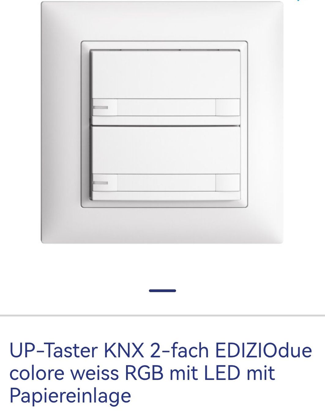 KNX-Taster RGB 2x, m. LED, Papier (Neu und originalverpackt) in ...
