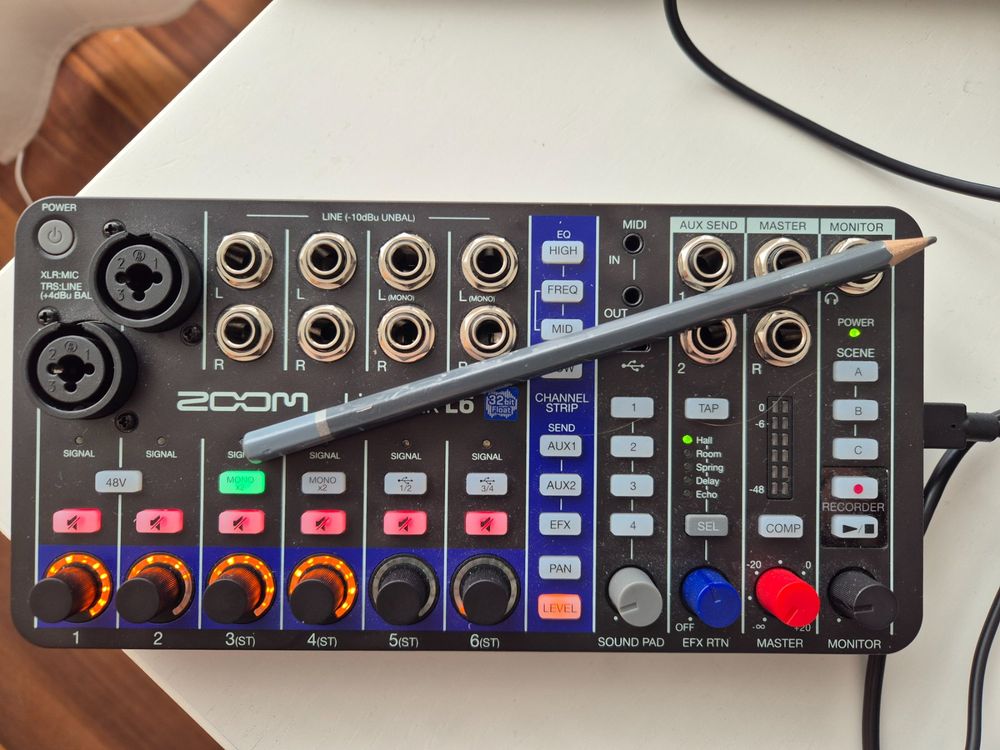 Zoom L-6 Digital Mixer - Der Goldstandard für Kompaktmixer (Gebraucht ...