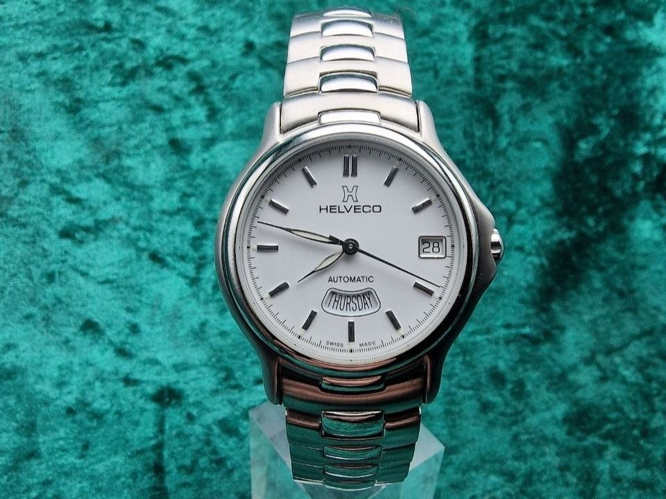 Neue, ungetrgen HELVECO Automatic Herren Uhr Day-Date swiss (Neu ...
