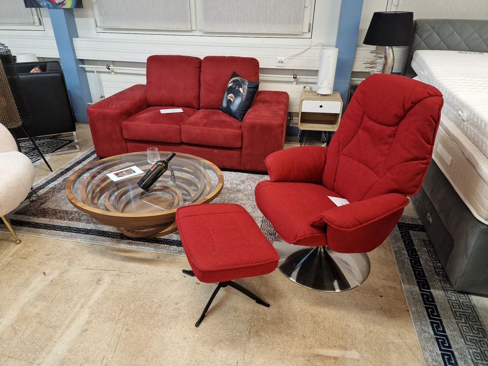 2er Sofa rot | Kaufen auf Ricardo