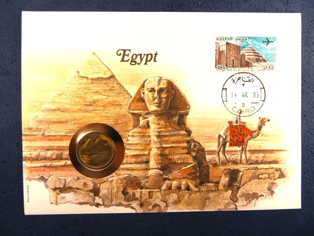 EGYPT CAIRO PYRAMIDEN 1985 MNZ-NUMIS-BRIEF (Gebraucht) in Ettingen für CHF 2 – mit Lieferung auf ...