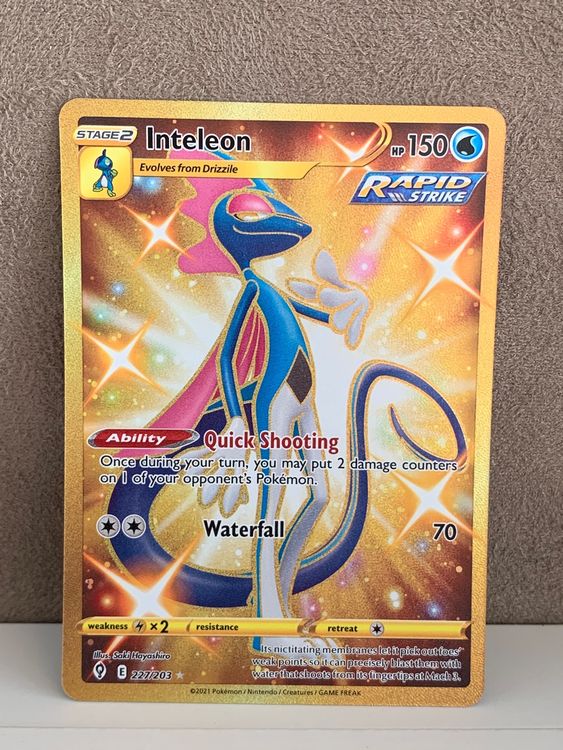 Inteleon ENG Evolving Skies Pokemon 227/203 (Gebraucht) in Fislisbach ...