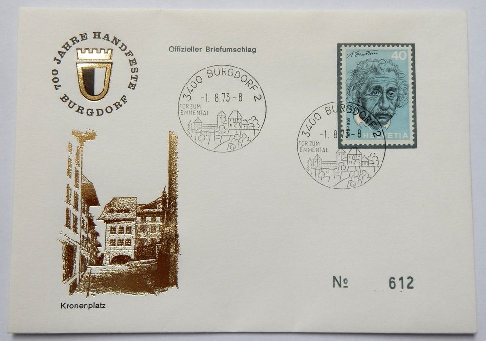 Besondere Briefumschläge zur Handfeste Burgdorf 1973 (Neu (gemäss Beschreibung)) in Burgdorf für ...