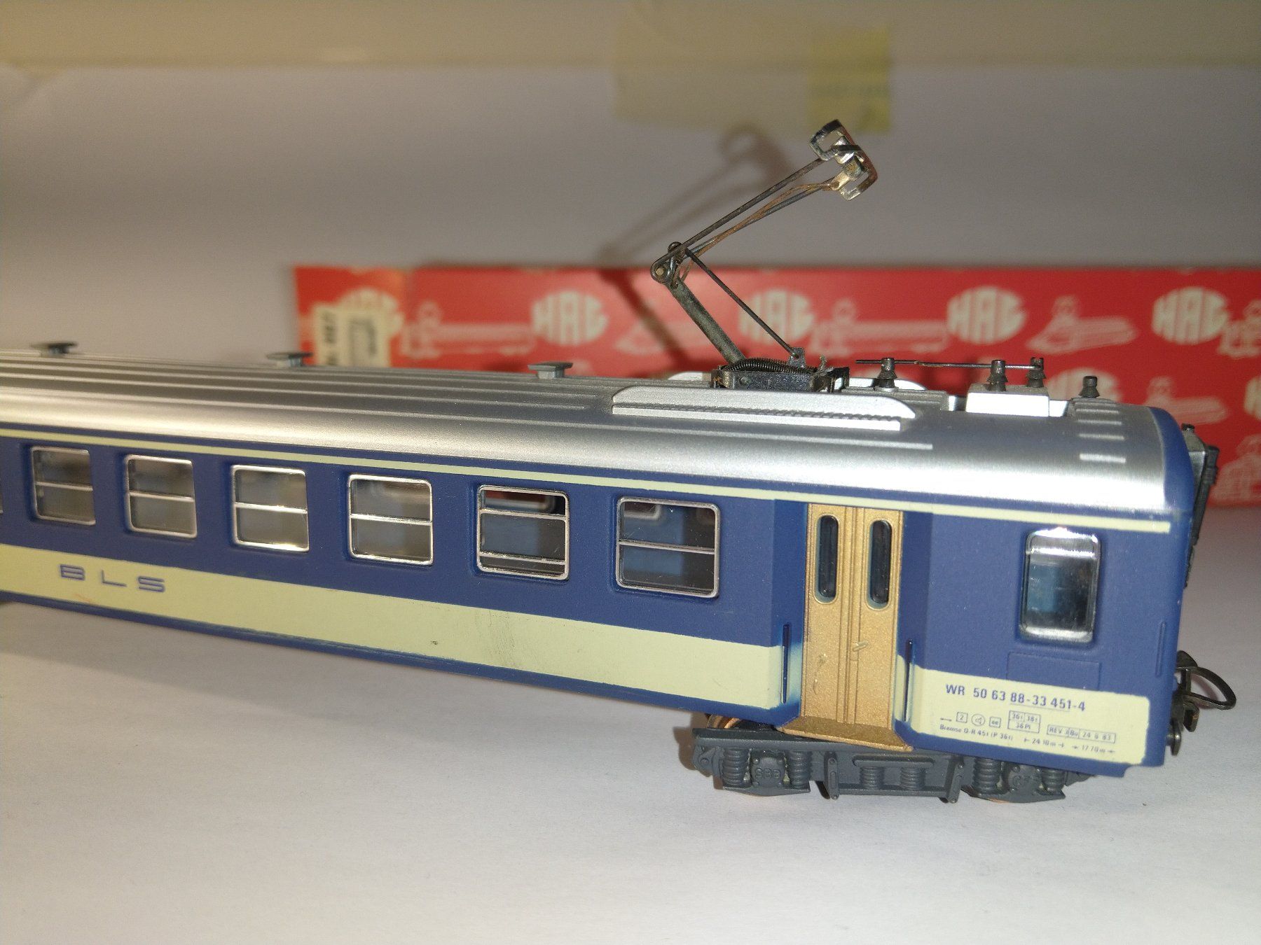 HAG BLS-Speisewagen blau-crème mit Pantograph, 467 (Gebraucht) in Davos ...