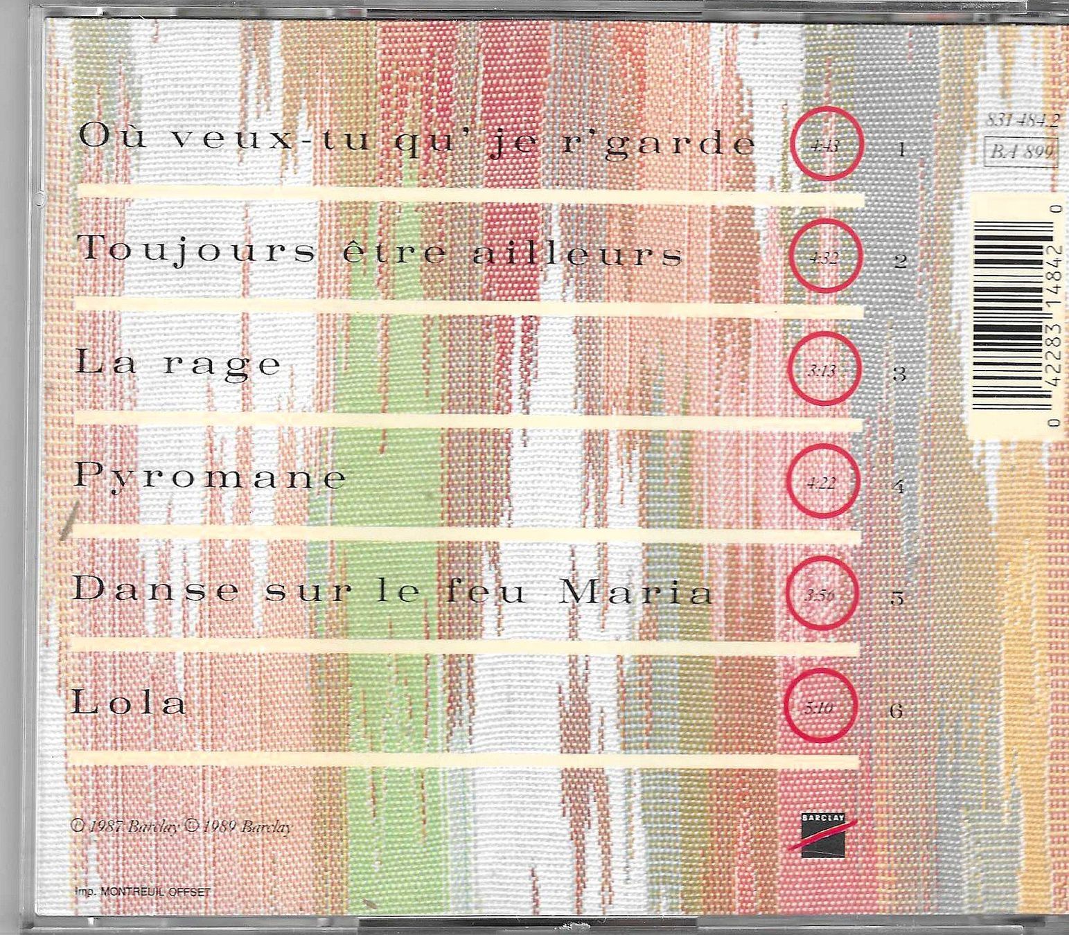 Noir Désir - Où veux-tu qu'je regarde? (Gebraucht) in Savagnier für CHF ...