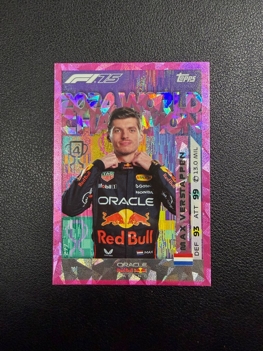 Topps Turbo Attax 2025 Max Verstappen F1 World Champion 2024 (Neu ...