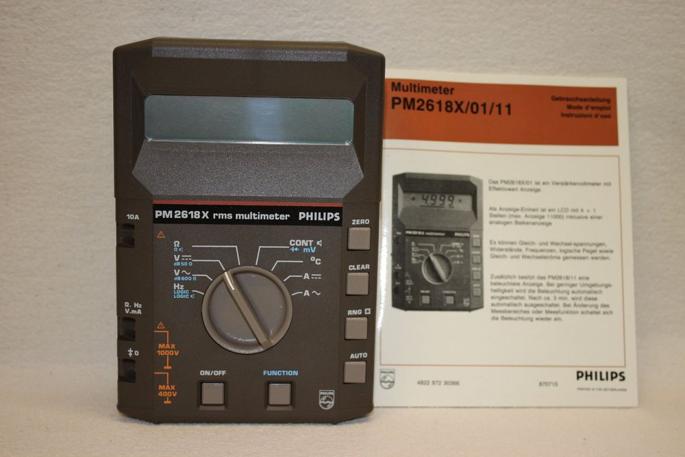 Philips Multimeter PM 2618 X rms (Gebraucht) in Thun für CHF 38 – mit Lieferung auf Ricardo kaufen