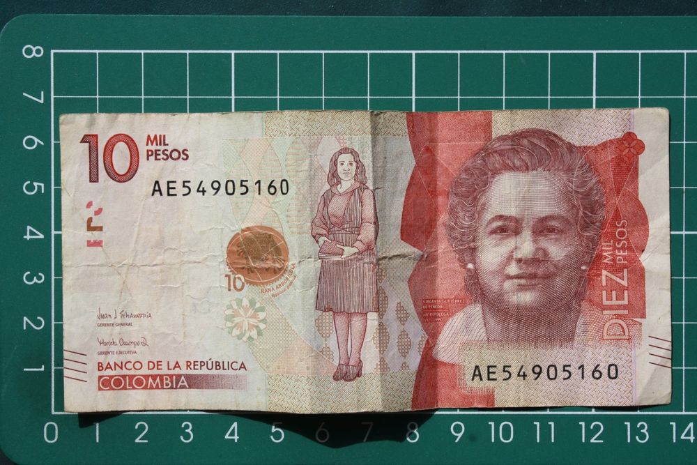 currency banknote colombia 10 mil pesos 2017 (Gebraucht) in Laupen für ...