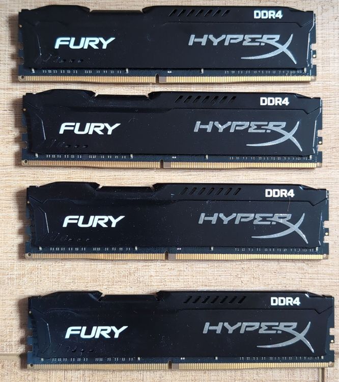 4x 8GB HyperX Fury DDR4 RAM Kit 2400 | Kaufen auf Ricardo