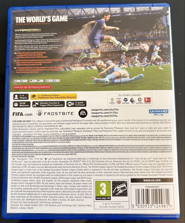 FIFA 23 for PS5 (Gebraucht) in Zürich für CHF 1 – mit Lieferung auf ...