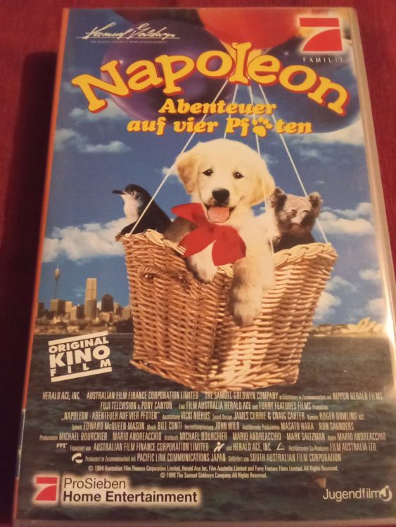 Napoleon - Abenteuer auf vier Pfoten (AUS/J 1995) VHS (Gebraucht) in ...