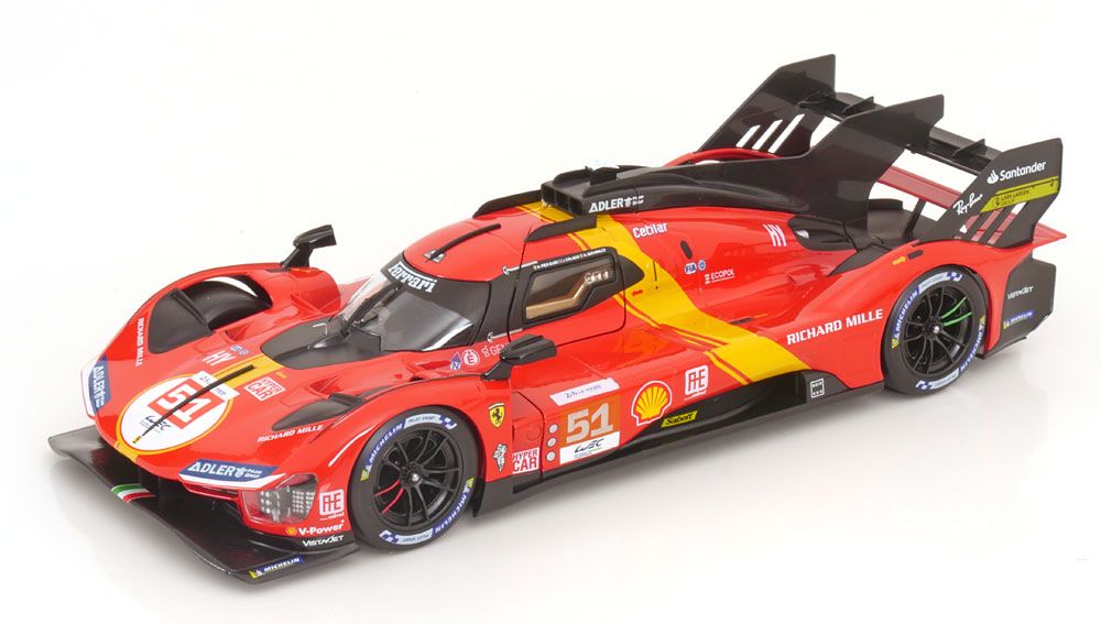 FERRARI 499P #51 SIEGER LE MANS 2023 GUIDI 1:18 BBURAGO | Kaufen auf ...