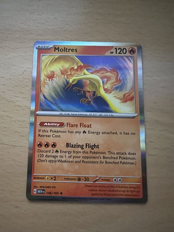 Mew 151 Moltres Holo 146/165 (D'occasion) à Thônex pour CHF 1.1 – avec ...