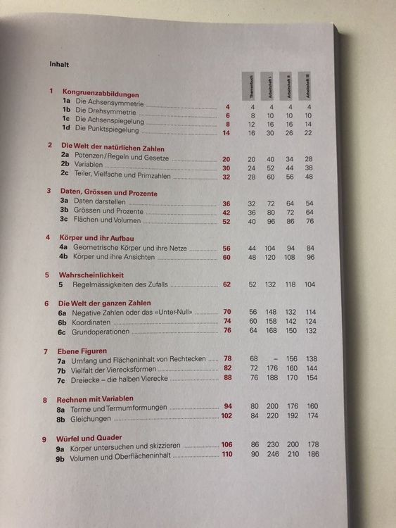 Sekundarstufe 1 Mathematik 1 Begleitheft + Themenbuch (Gebraucht) in ...