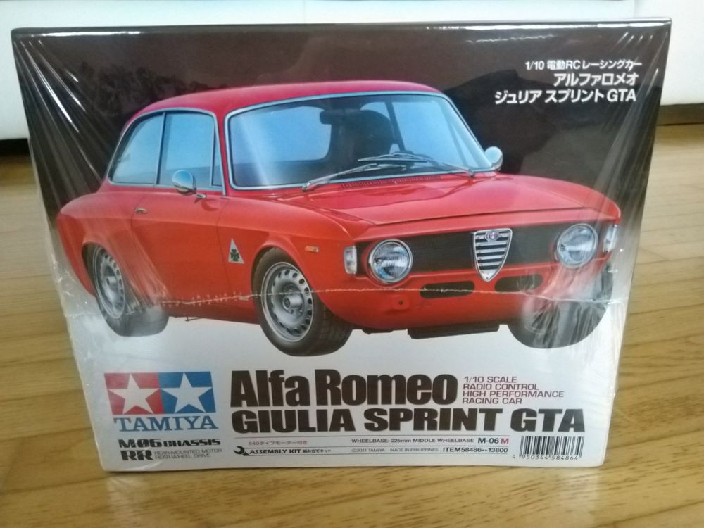 Tamiya RC 1/10 Alfa Romeo Giulia Sprint GTA (58486) m.Regler (Neu und ...
