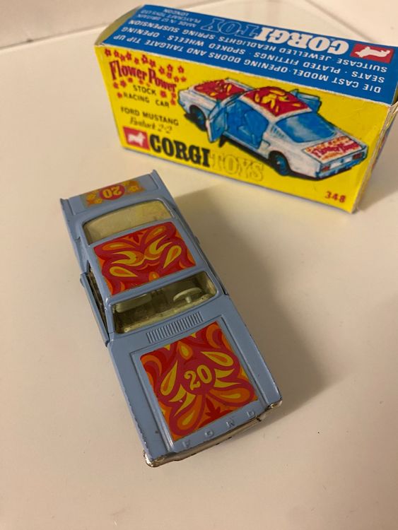 Corgi Toys No: 348 - Ford Mustang 2X2 "Pop Art" TOP RAR (Gebraucht) in ...