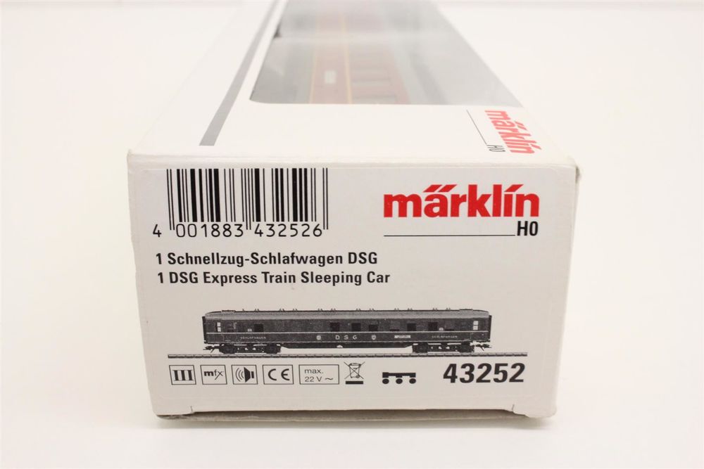 Märklin 43252 DSG Wagen AC Mfx mit Sound (Gebraucht) in für CHF 70 – mit Lieferung auf Ricardo ...