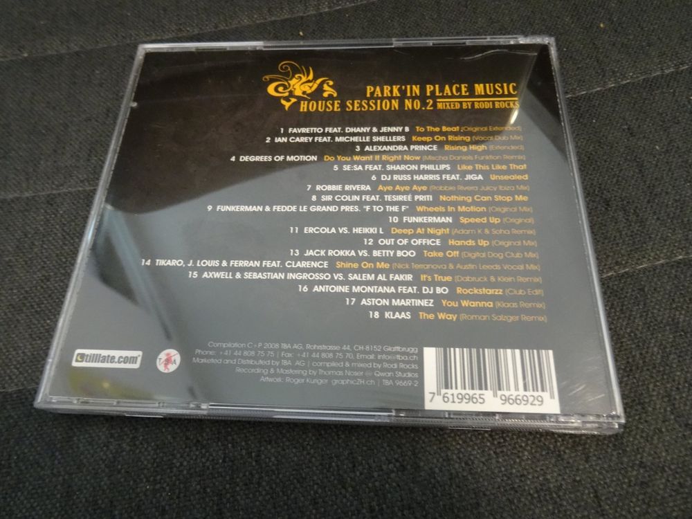 Park'in Place Music - House Session No. 2 CD (Gebraucht) in Olten für ...